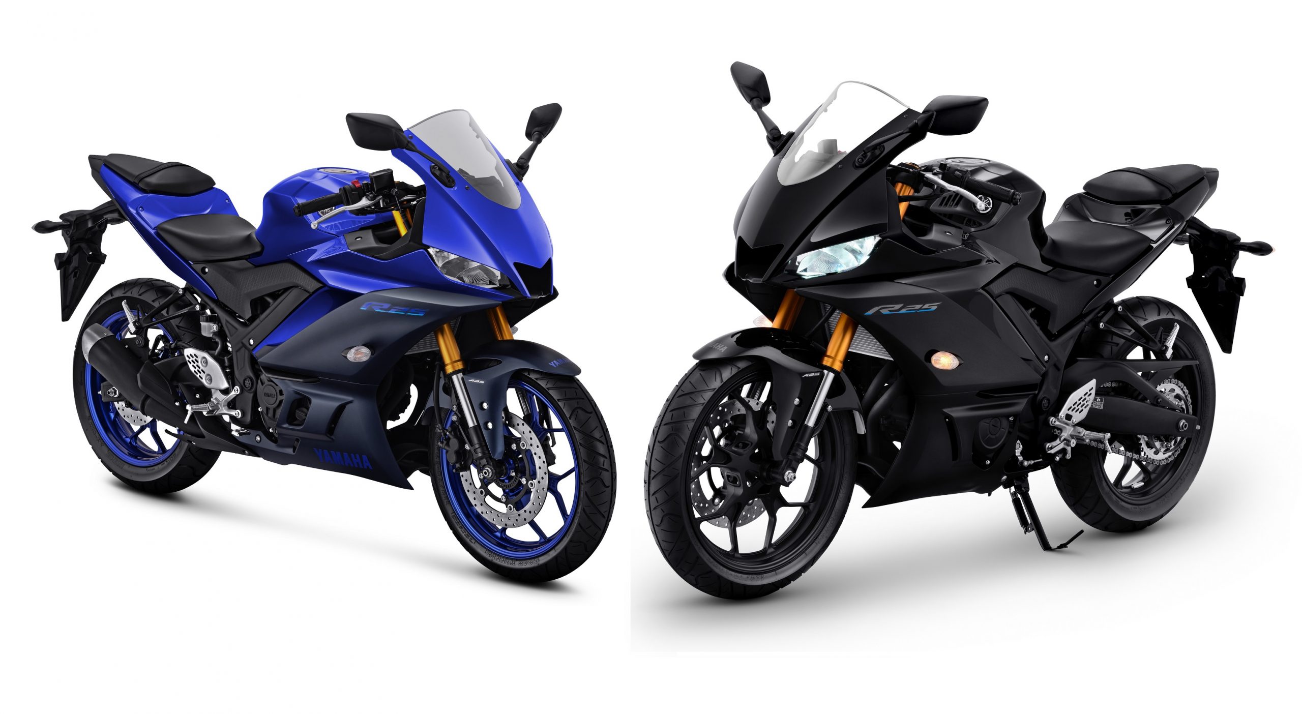 Yamaha R25 Kini Punya Warna Metallic Black dan Racing Blue