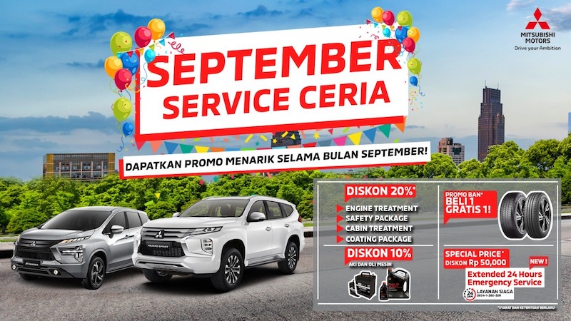 Manfaatkan Program September Service Ceria Mitsubishi Motors