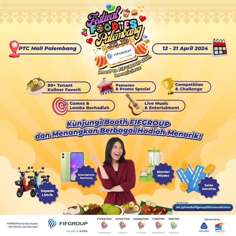Hadir di Festival Foodies Palembang 2024, FIFGROUP Tebar Berbagai Promo ...