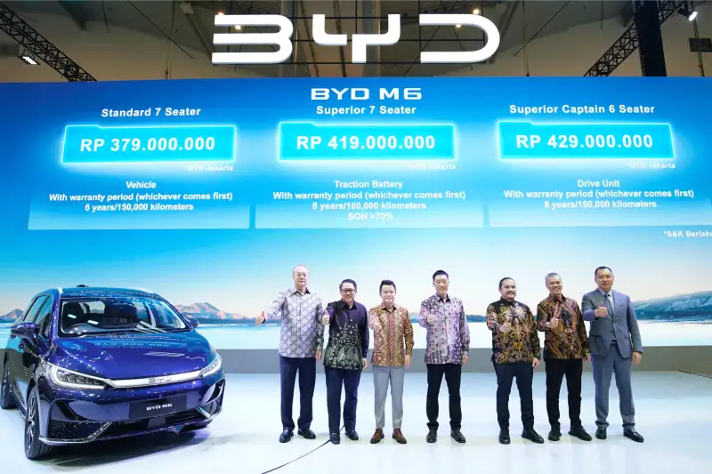 BYD M6 Resmi Dirilis, Hadirkan Desain Aerodynamic Dragon Face - OLX News