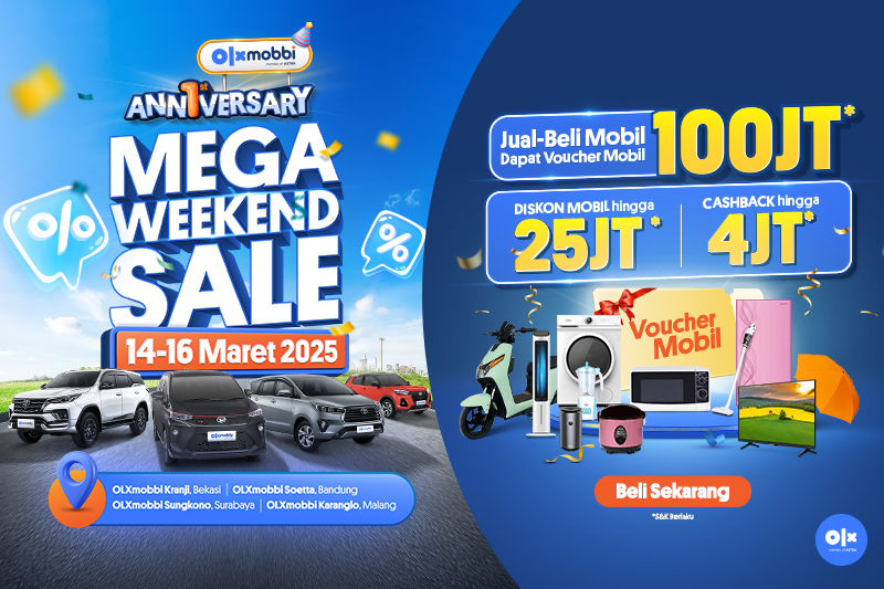 OLXmobbi “Mega Weekend SALEbration” Serentak di 4 Kota, Kasih Diskon ...